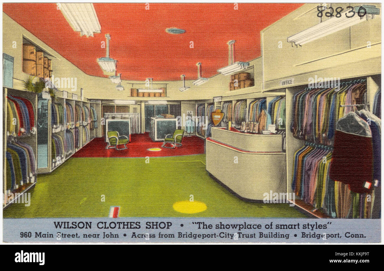 Wilson Clothes Shop. The showplace of smart styles. 960 Main Street ...