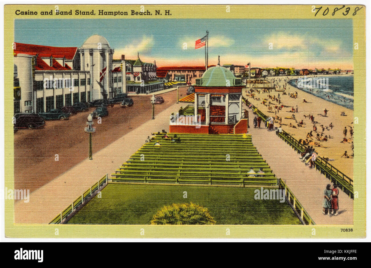 The Casino and Bandstand at Hampton Beach, New Hampshire, is a ...