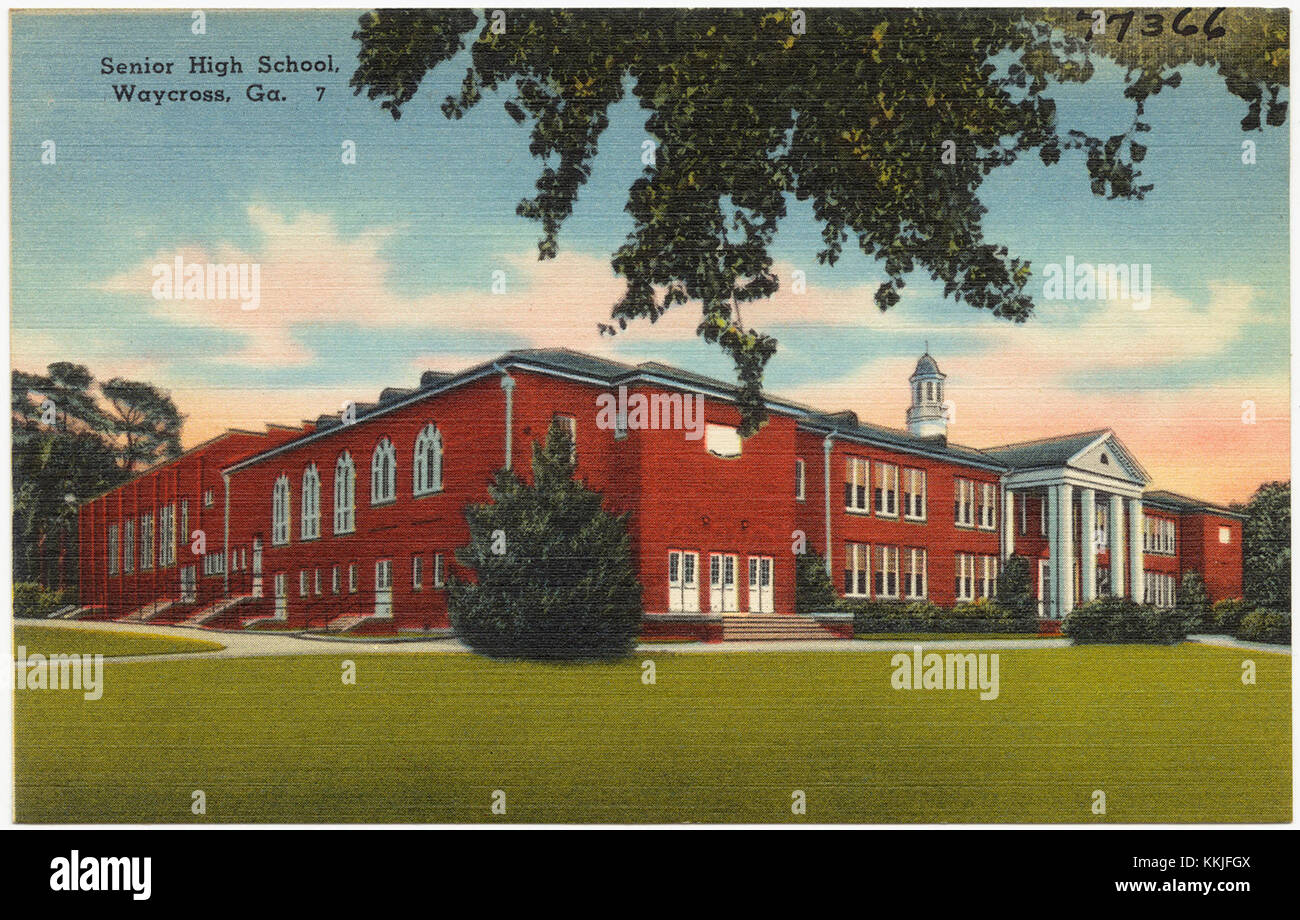 This image depicts Senior High School in Waycross, Georgia, a prominent ...