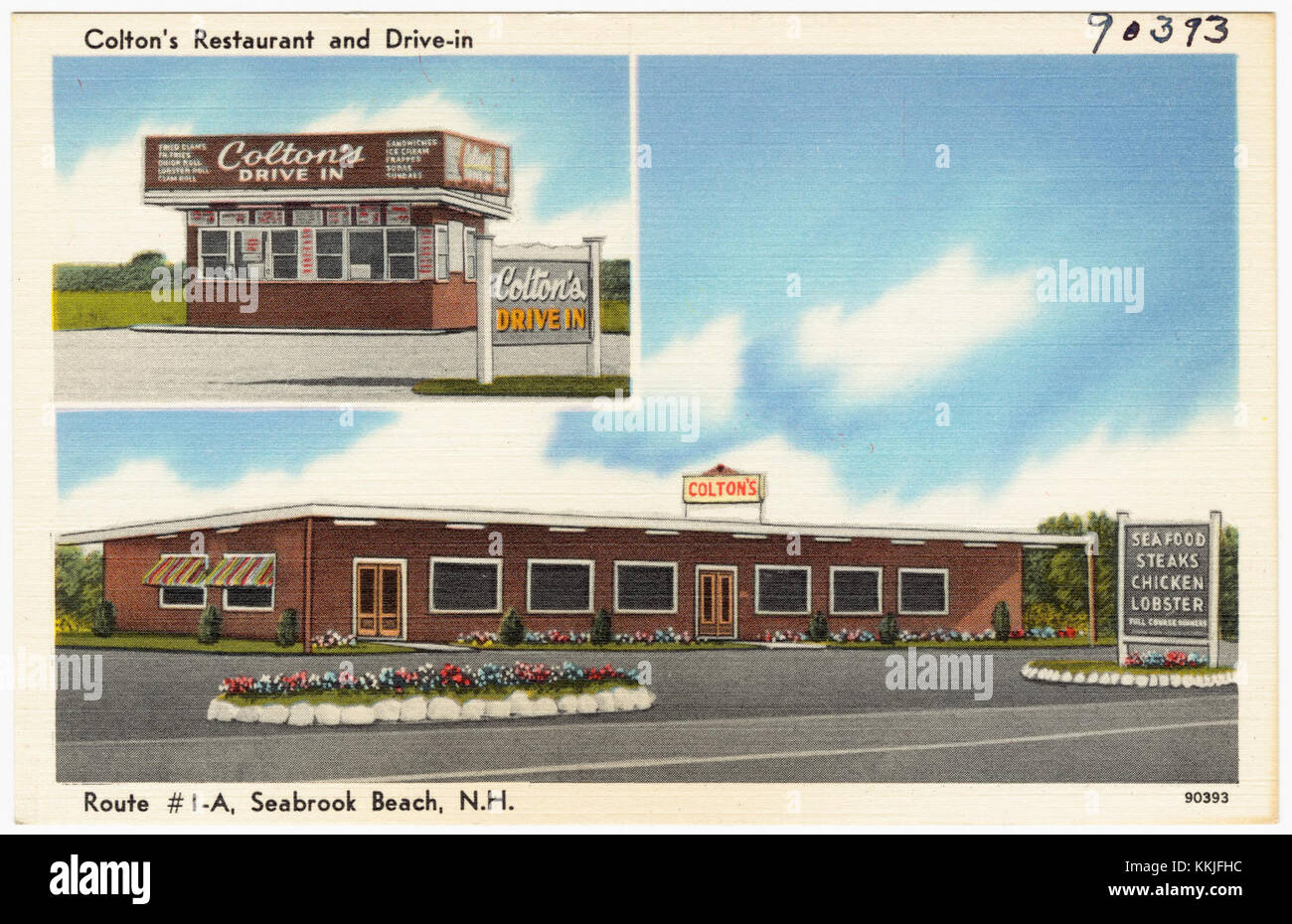 Colton's Restaurant and Drive-In, located on Route 1-A in Seabrook ...