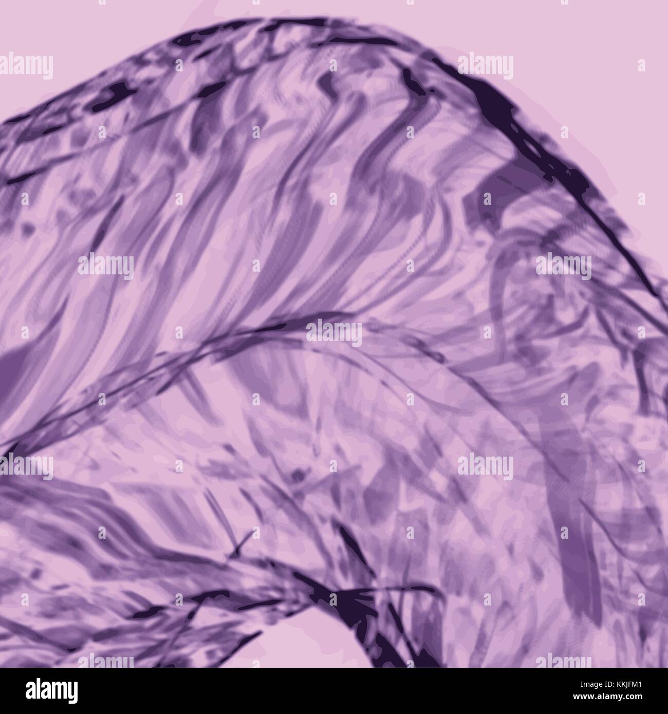 violet watercolor transparent curved jet of water pattern on violet ...