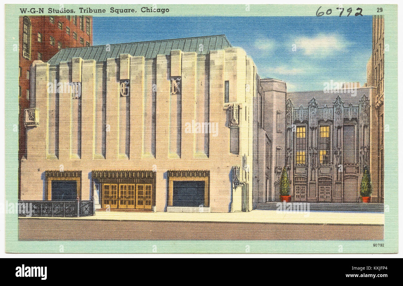 Chicago postcard vintage hi-res stock photography and images - Alamy