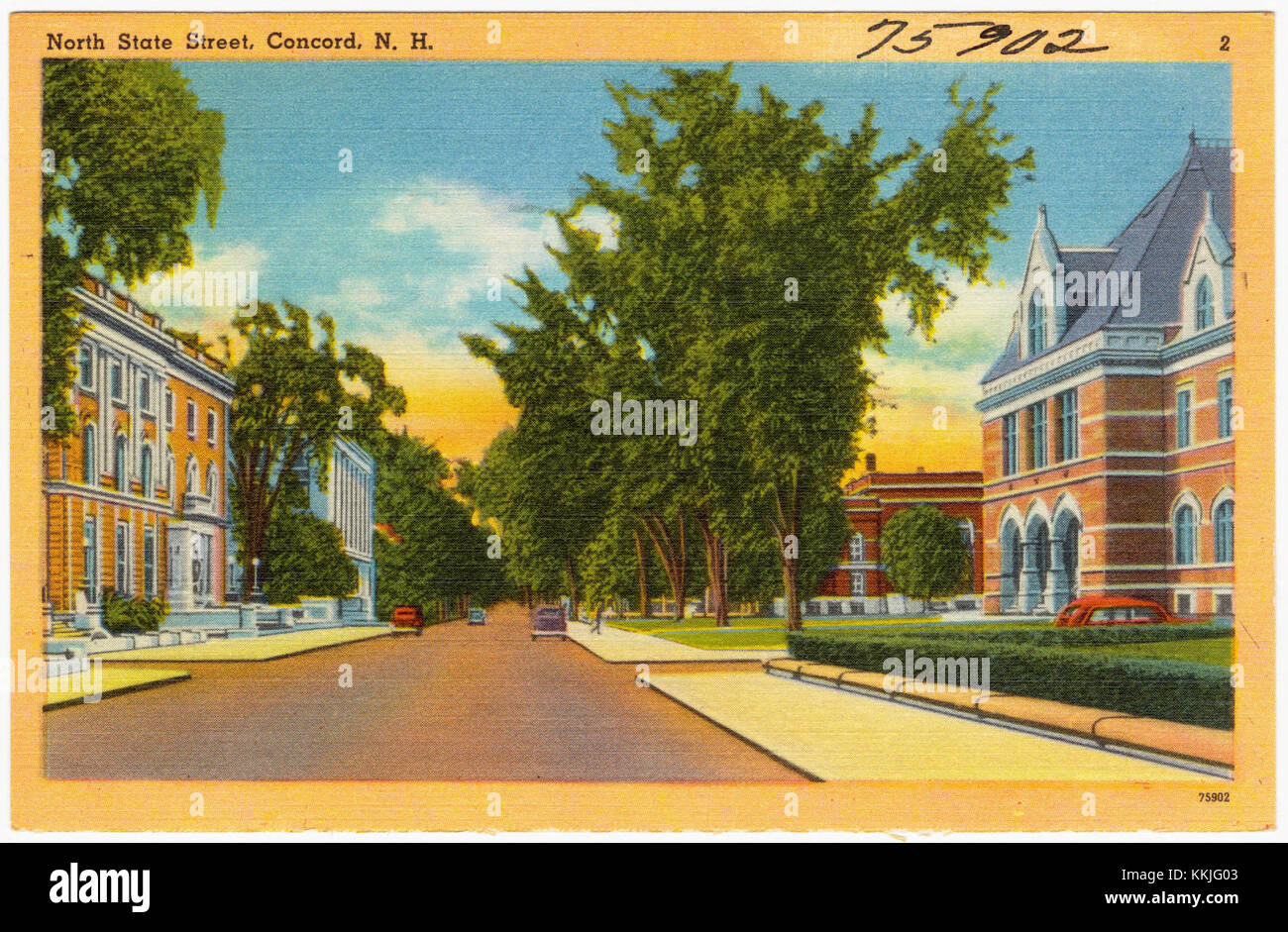 A view of North State Street in Concord, New Hampshire, showcasing the ...