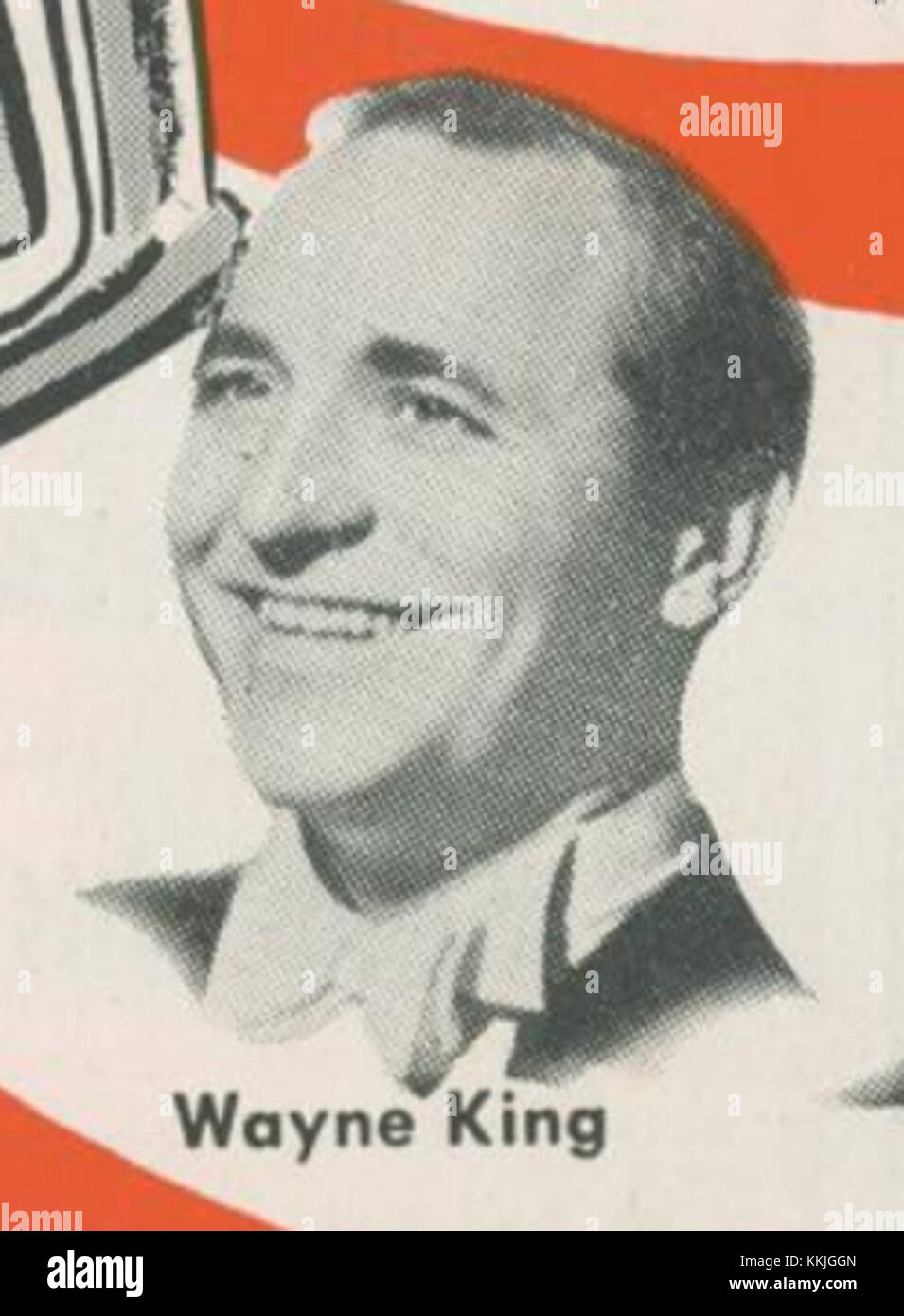 This billboard promotes Wayne King, a well-known American orchestra ...