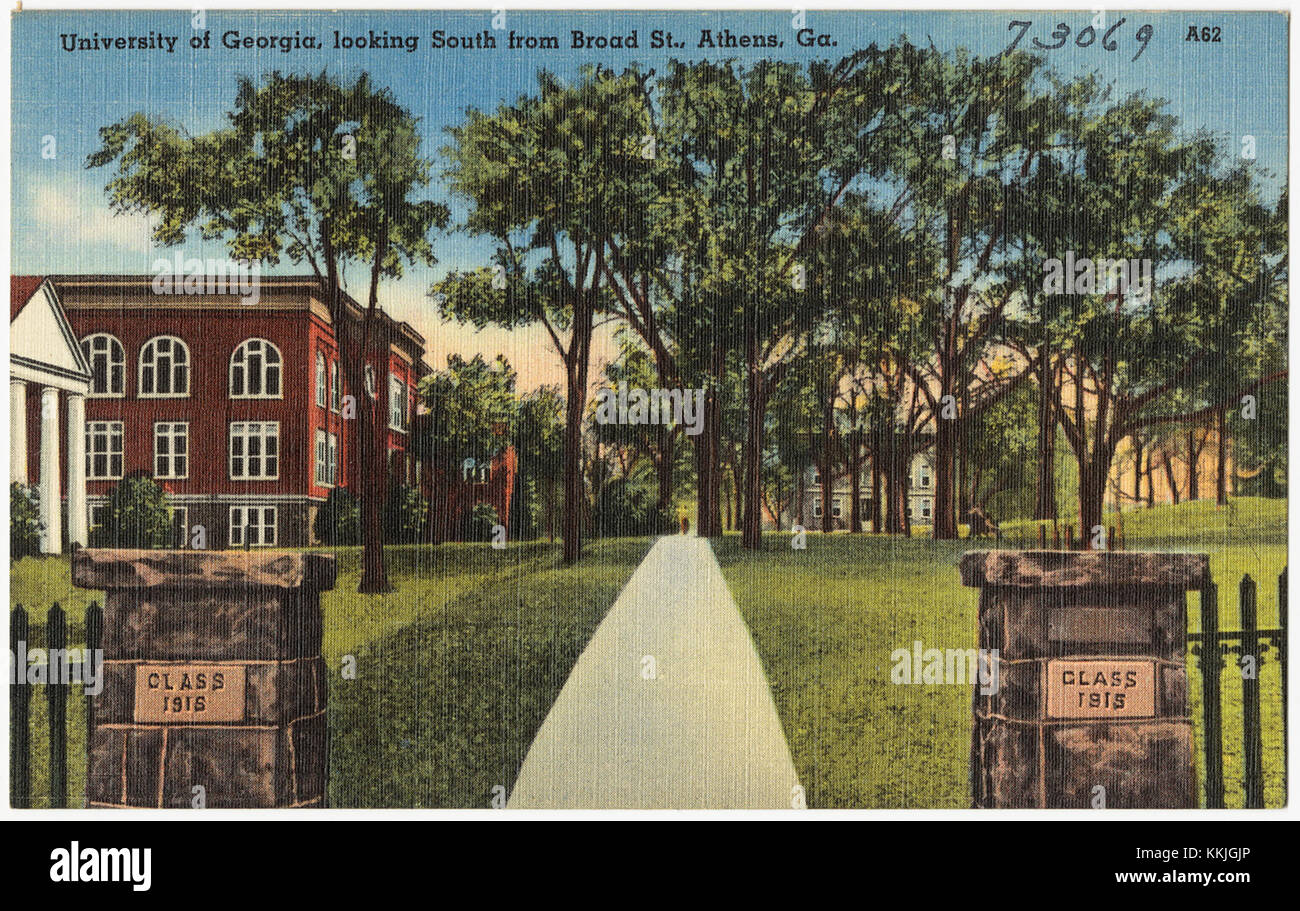 A view from Broad Street, Athens, Georgia, showcasing the University of ...