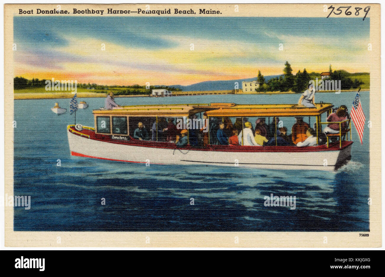 Boat Donalene, Boothbay Harbor -- Pemaquid Beach, Maine (75689 Stock ...