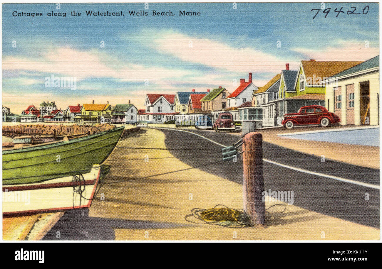 Wells beach maine hi-res stock photography and images - Alamy