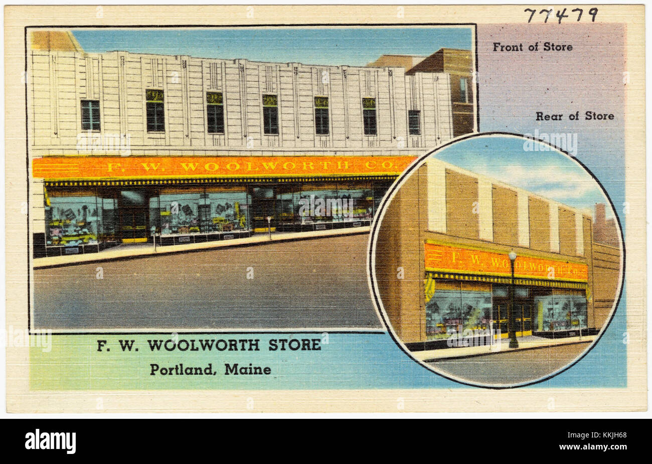 The F.W. Woolworth Store in Portland, Maine, captured in this image ...