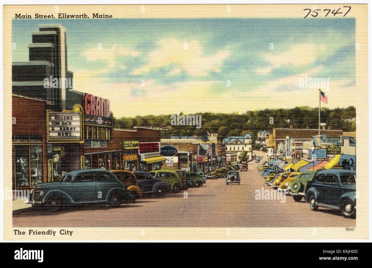 Main Street in Ellsworth, Maine, is a central thoroughfare known for ...