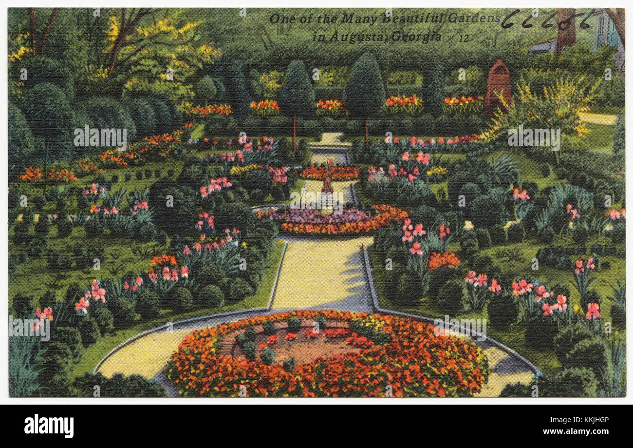 This image showcases a vibrant garden in Augusta, Georgia, known for ...