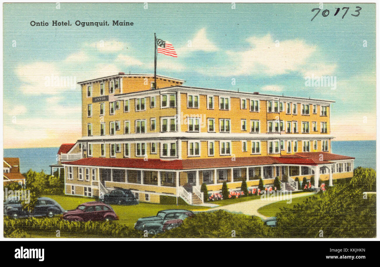 The Ontio Hotel in Ogunquit, Maine, is a historic building known for ...