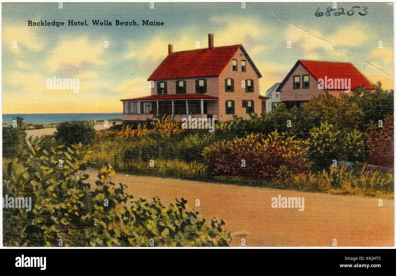 Rockledge Hotel, Wells Beach, Maine (68253 Stock Photo - Alamy