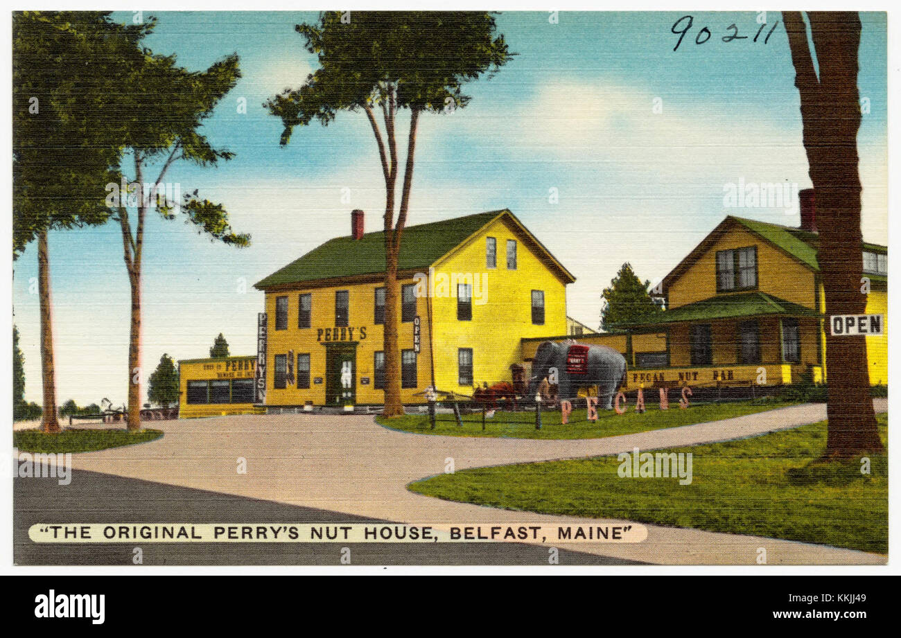 The Original Perry's Nut House in Belfast, Maine, is a historic store ...