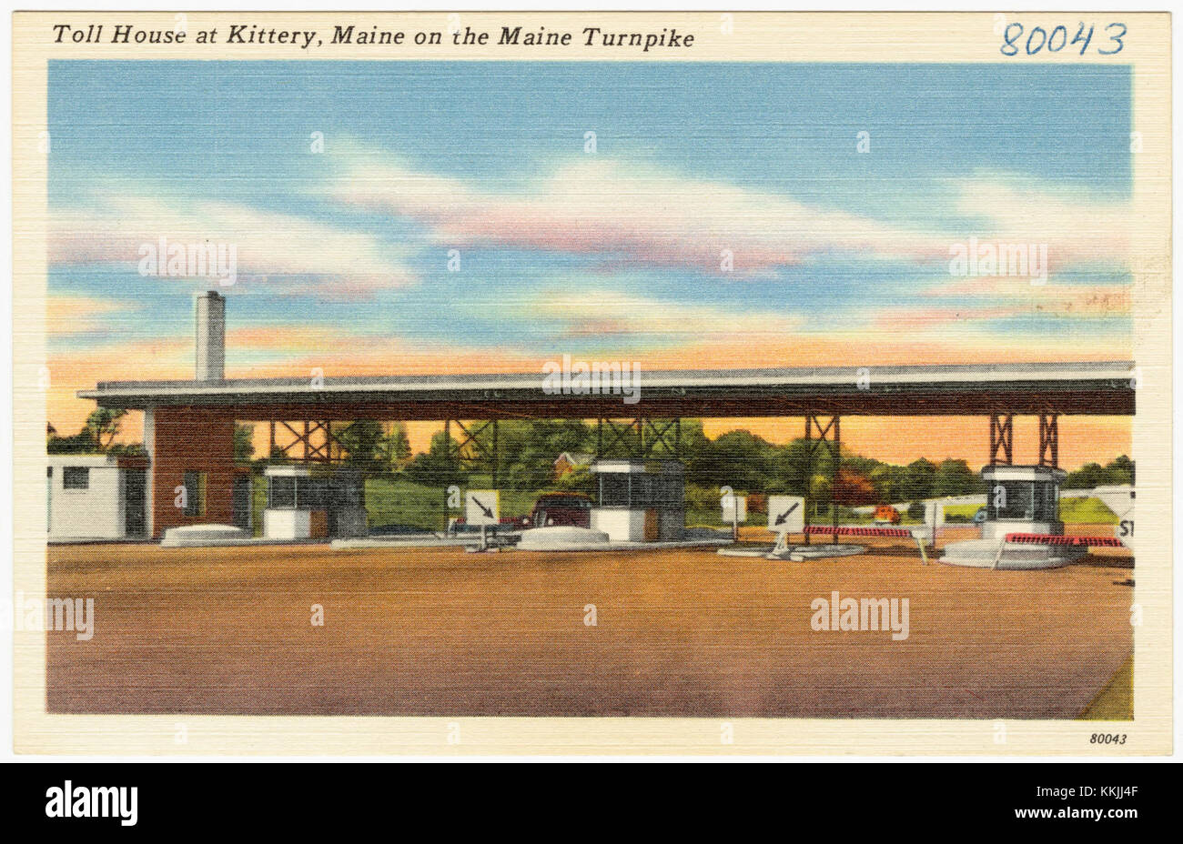 The Toll House at Kittery, Maine, is located on the Maine Turnpike ...