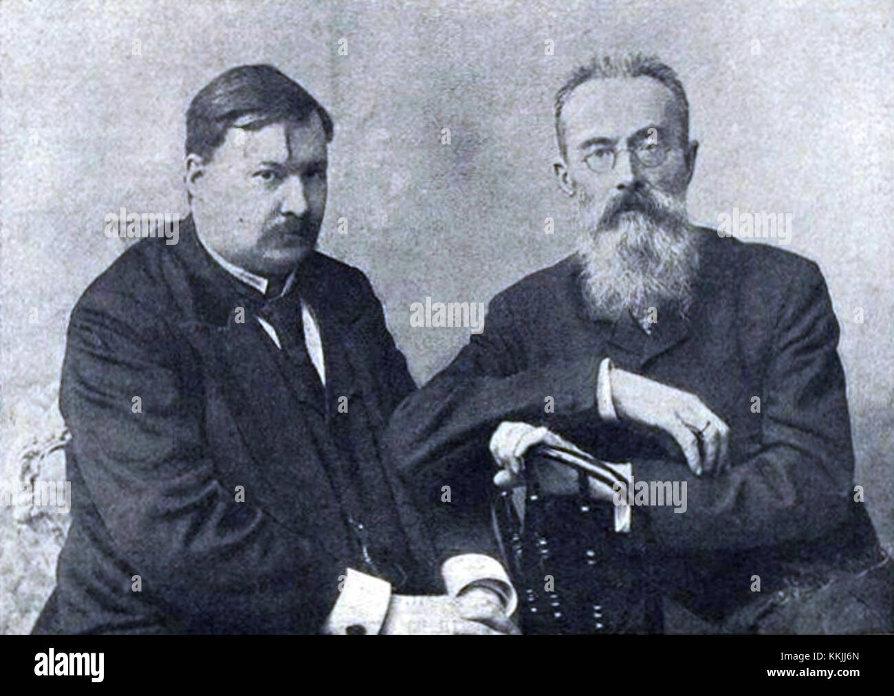 Alexander Glazunov with Nikolay Rimsky-Korsakov Stock Photo - Alamy