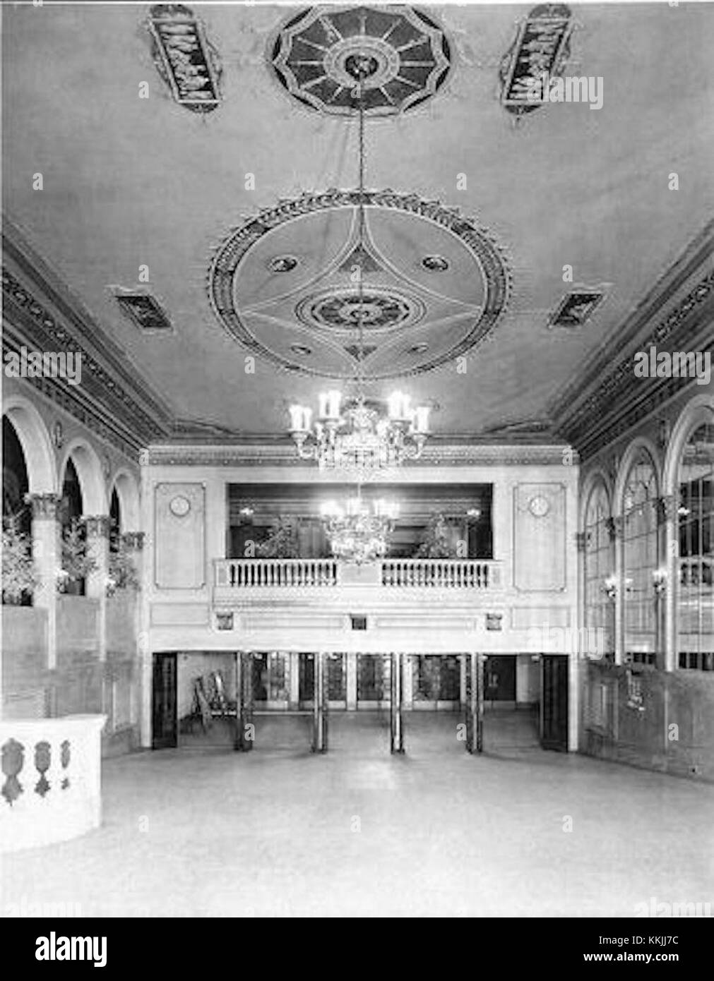 The interior of the Colonial Theater, captured in 1964, reflects mid ...
