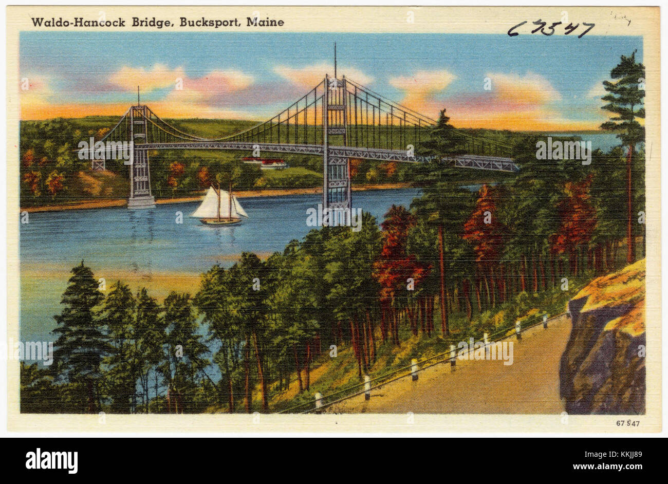 Waldo hancock bridge hi-res stock photography and images - Alamy