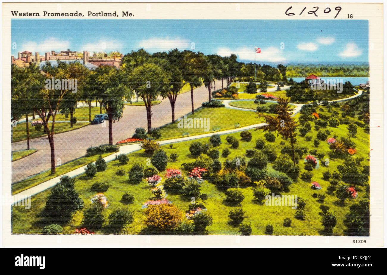 The Western Promenade in Portland, Maine, is a historic park that ...
