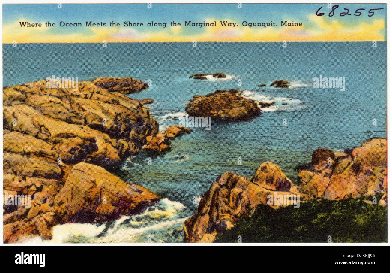 This photo captures the scenic beauty of Ogunquit, Maine, along the ...