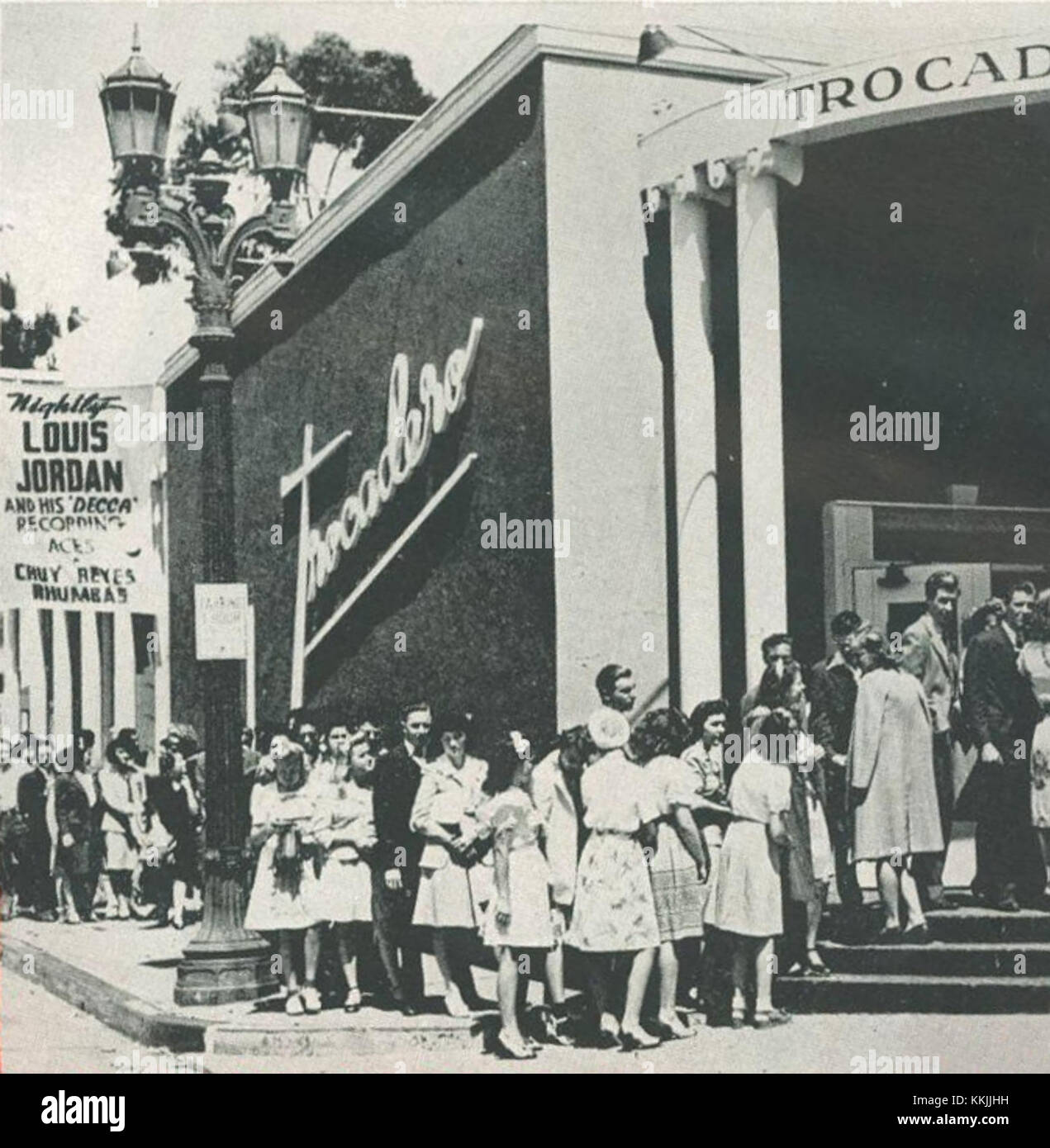 Louis Jordan, a prominent American musician, performed at the Trocadero ...