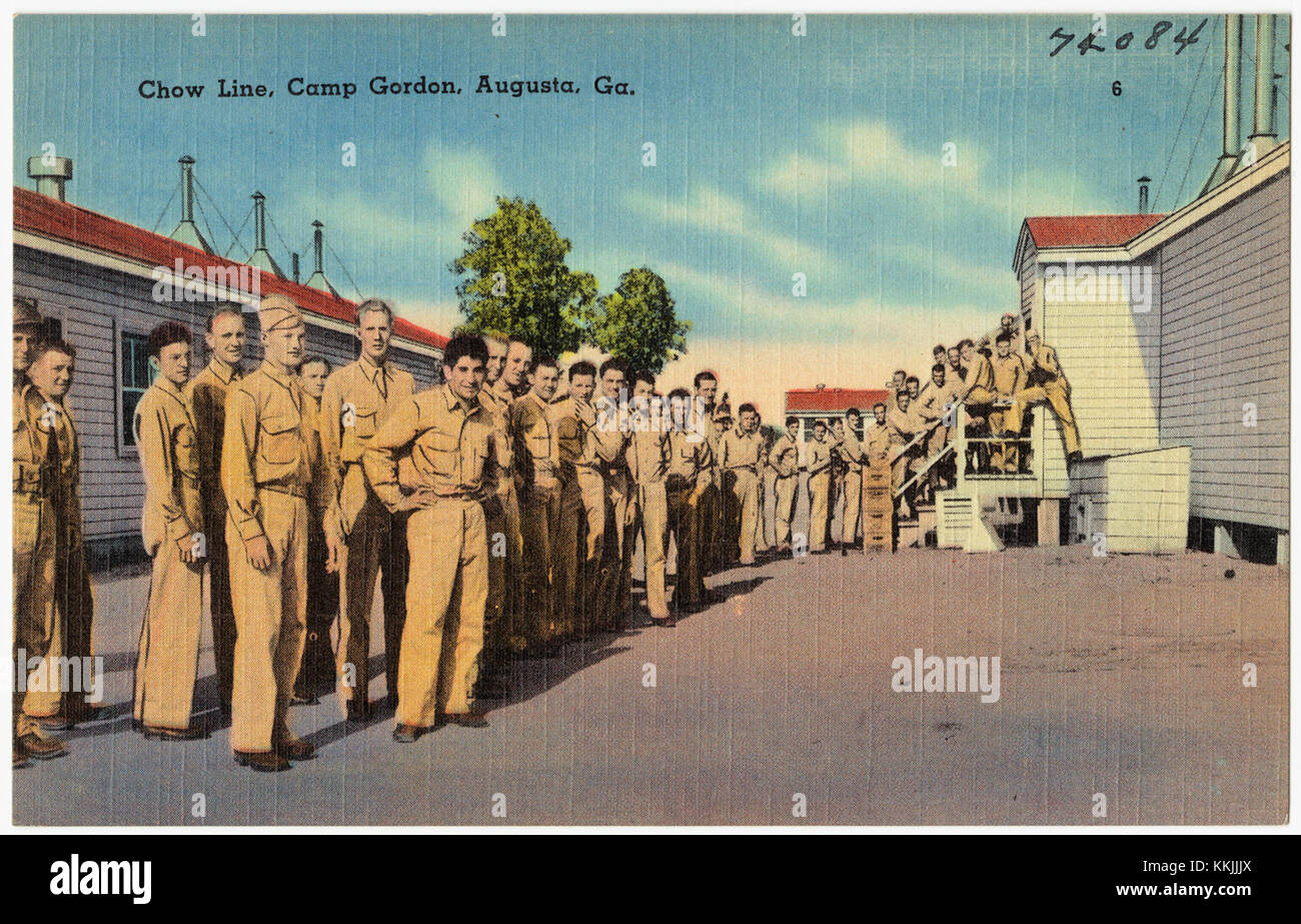 Chow line, Camp Gordon, Augusta, Ga. (8367044615 Stock Photo - Alamy