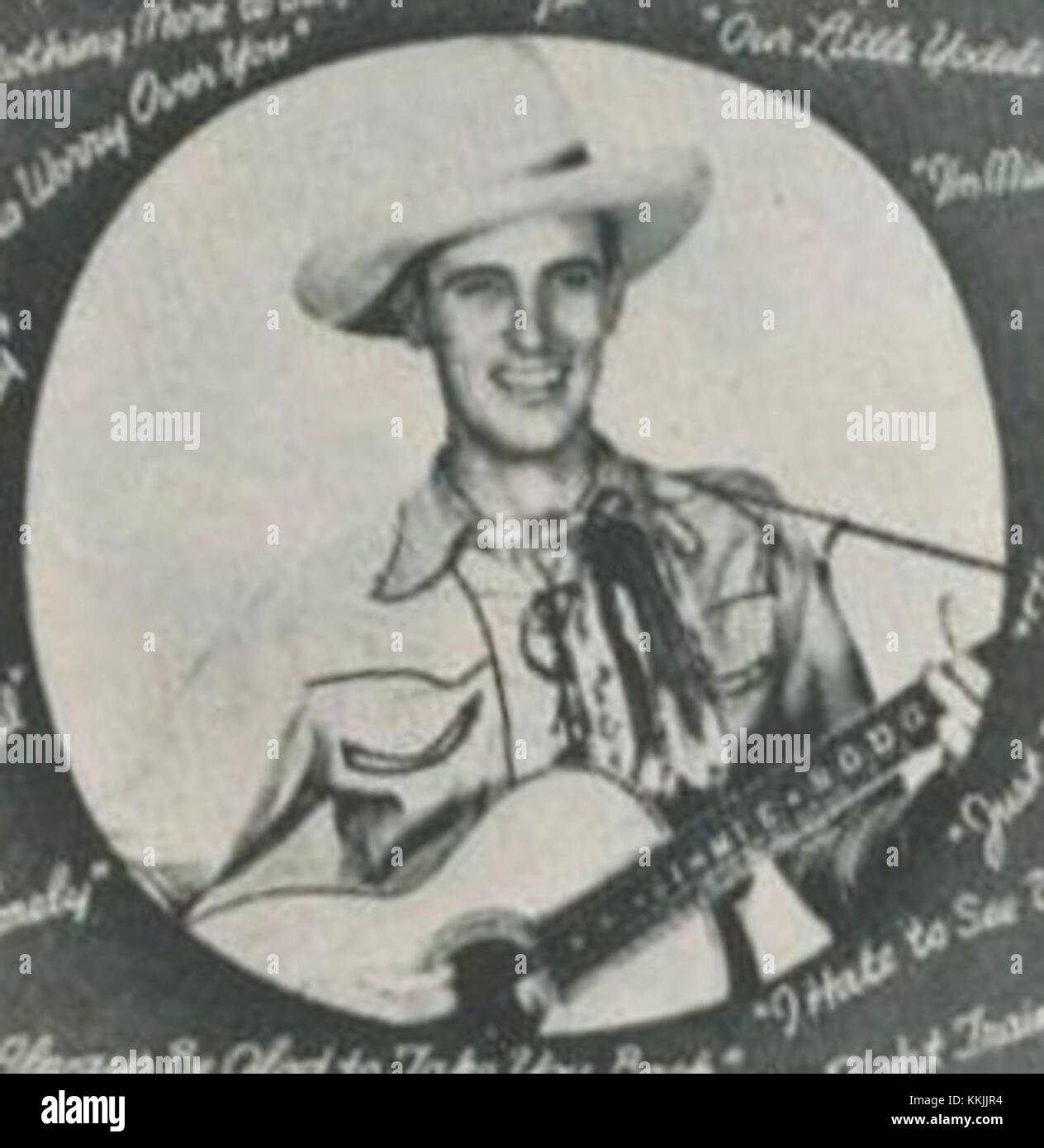 This billboard celebrates Ernest Tubb, a famous American country singer ...