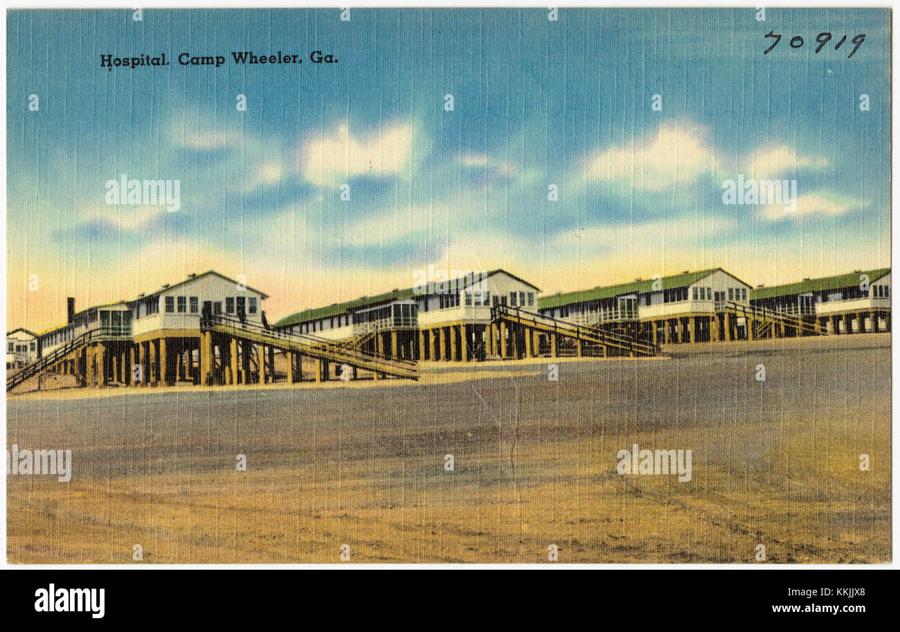 The image or reference relates to a hospital at Camp Wheeler, Georgia ...