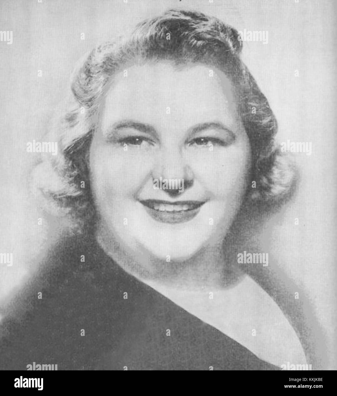 An edited image of Kate Smith, the iconic American singer known for her ...