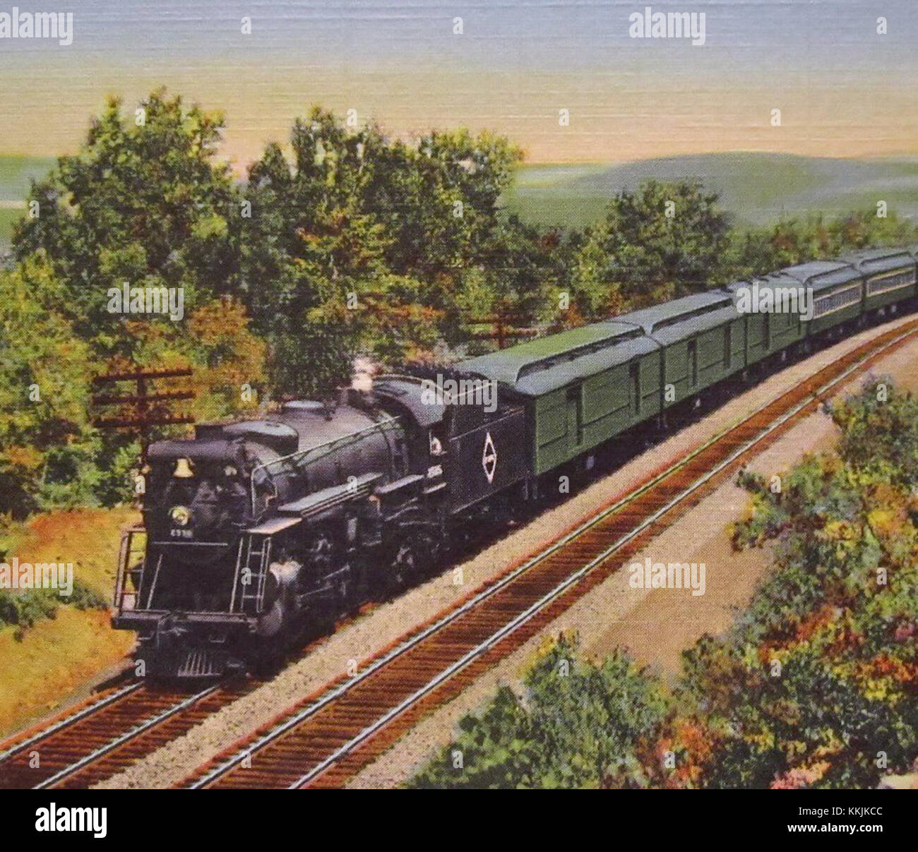 This image of the Erie Limited train, a well-known passenger service ...