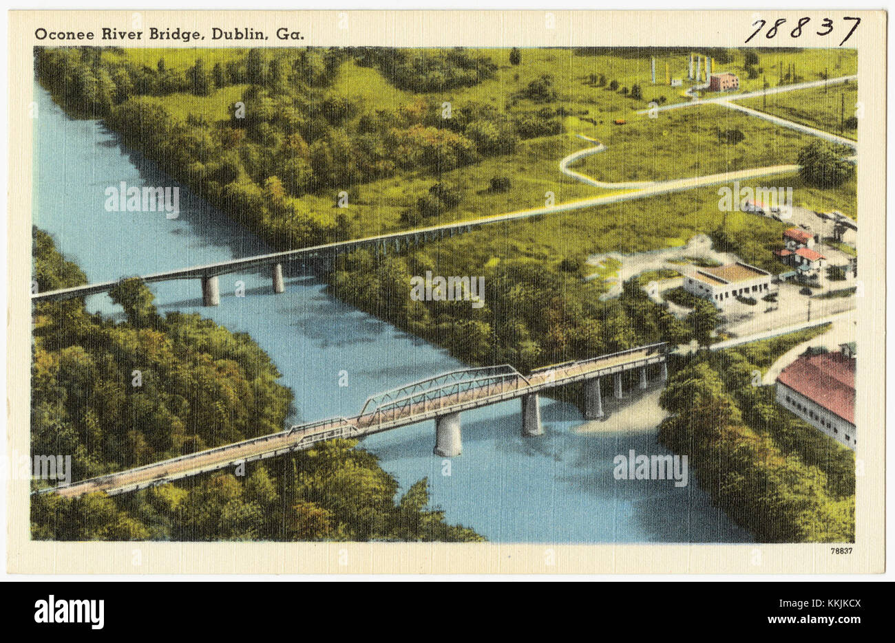 The Oconee River Bridge in Dublin, Georgia, photographed in 2012 ...