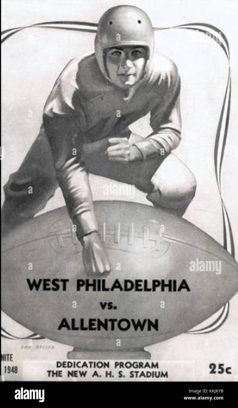 1948 - First Football Game Program at ASD Stadium Stock Photo - Alamy