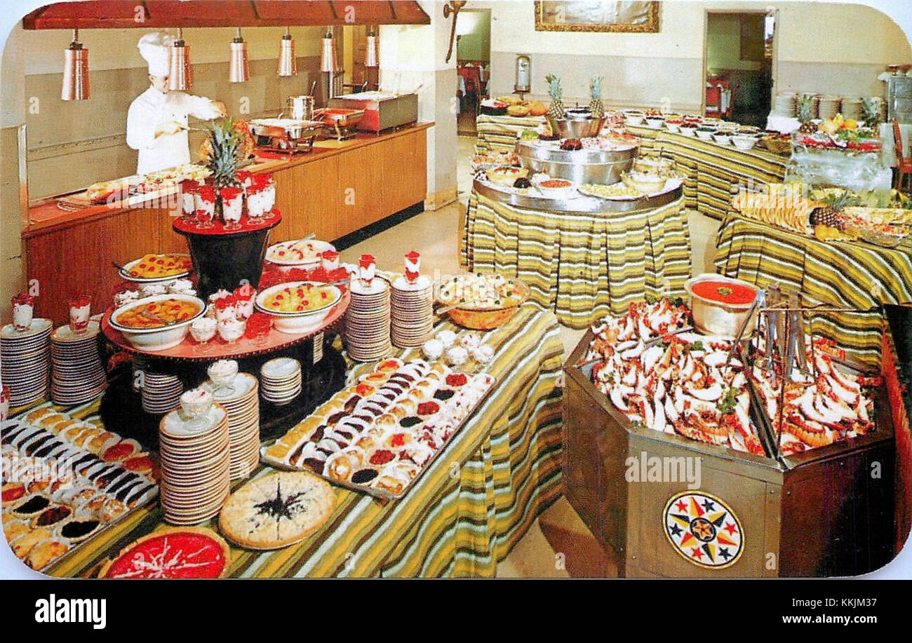 The 1956 Americus Hotel Buffet represents a moment in mid-20th-century ...