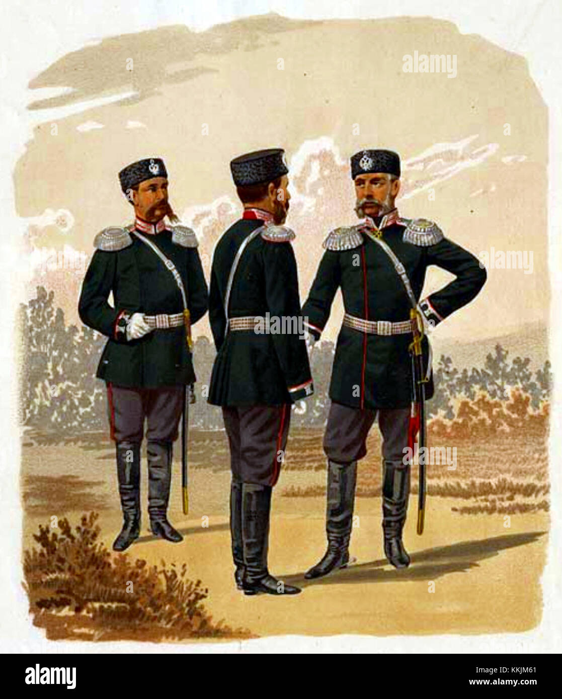 014 Illustrated description of the changes in the uniforms Stock Photo ...