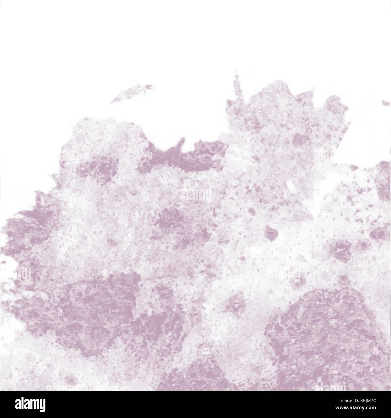 violet mauve watercolor pattern with stucco structure on white ...