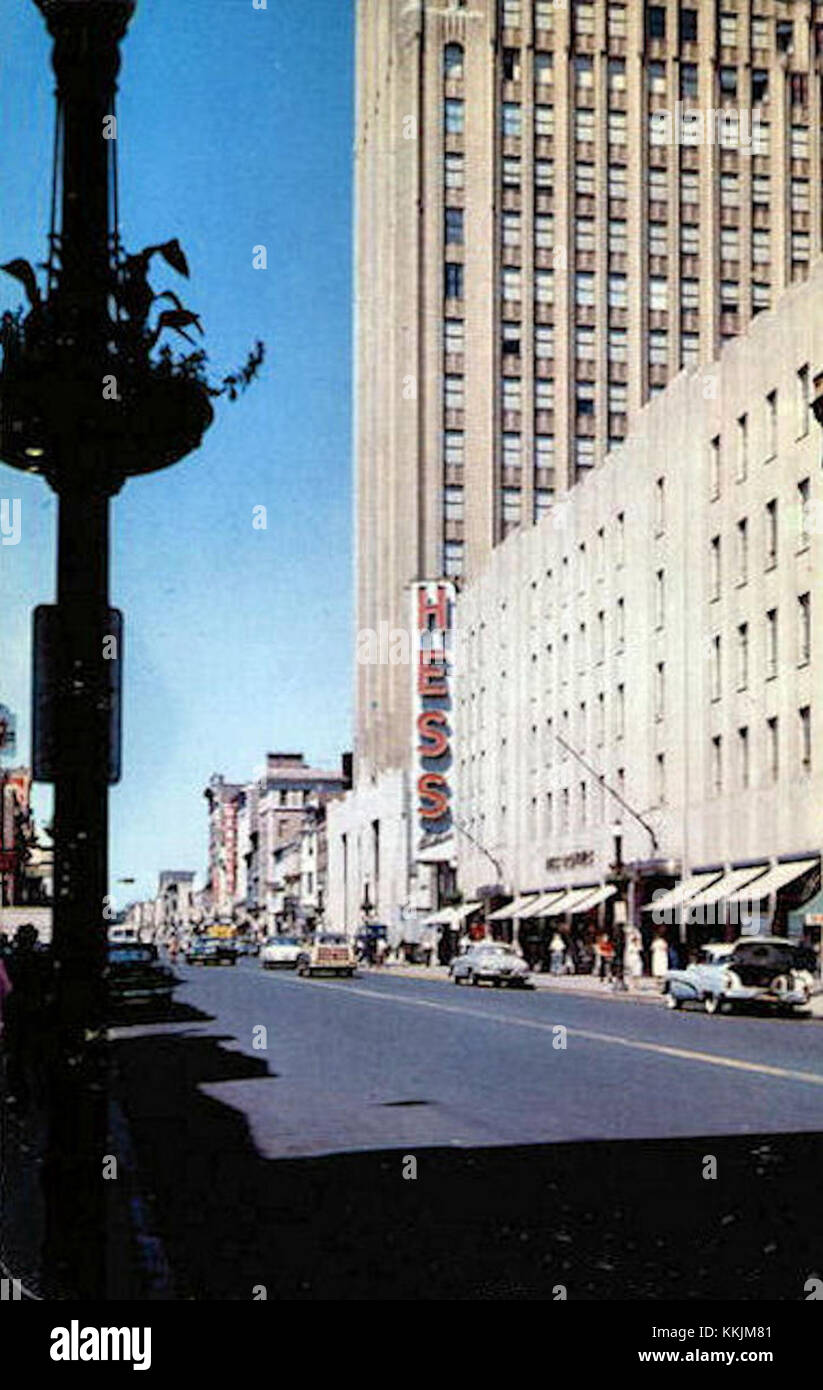 This photograph from 1955 shows the 800 block of Hamilton Street on the ...