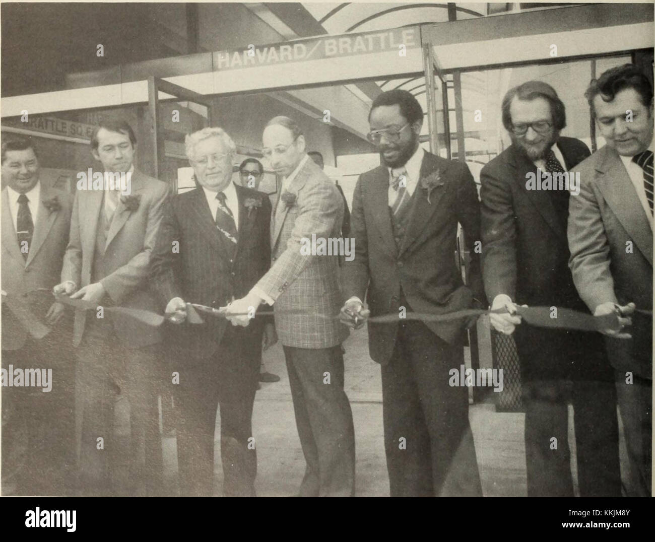 The ribbon-cutting ceremony for the Harvard Brattle Station in March ...