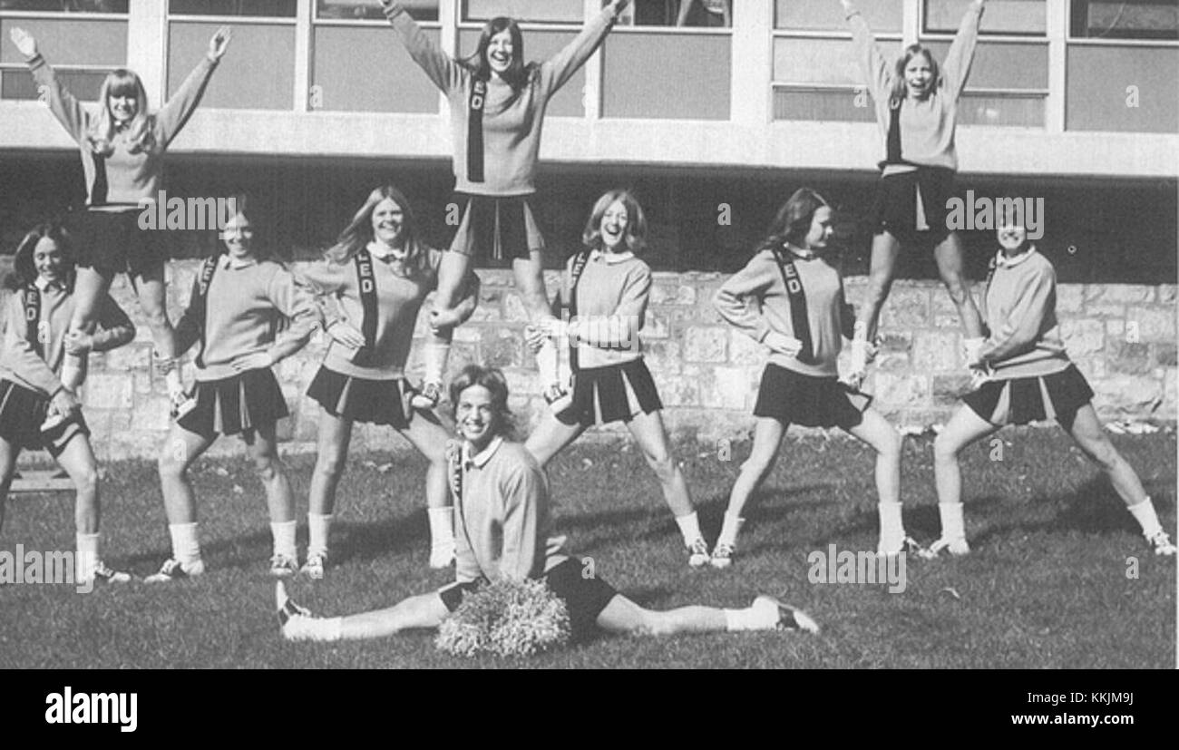 1972 - Dieruff High School Cheerleaders Stock Photo - Alamy