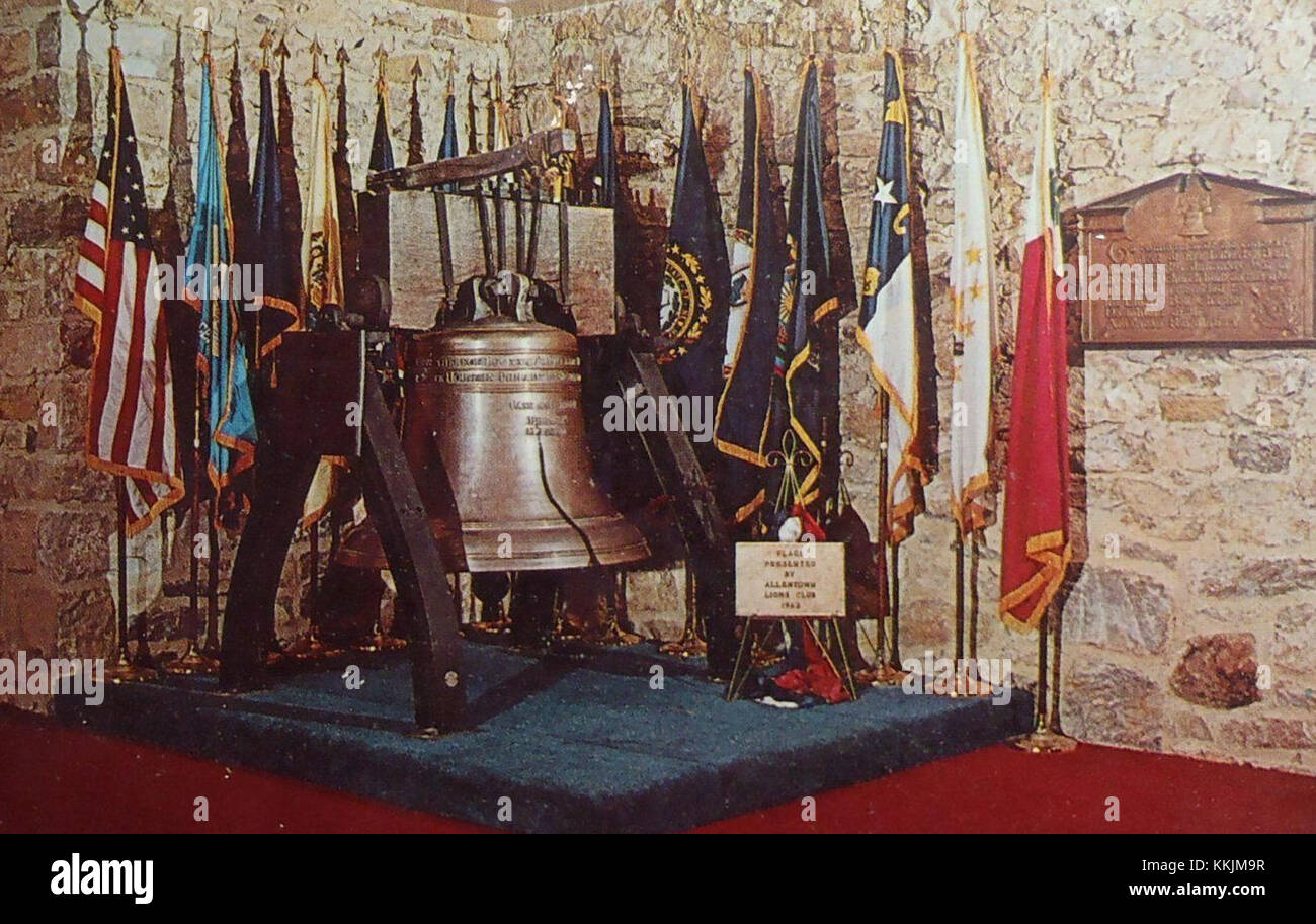 The Liberty Bell Shrine, built in 1962, commemorates the history of the ...
