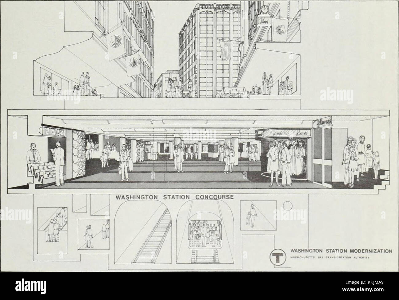 The 1977 plan for Washington Station Concourse outlines the structural ...