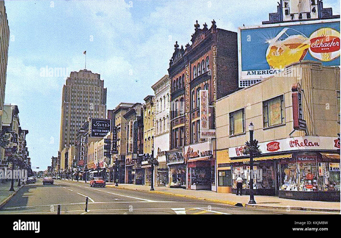 A 1958 photograph of Hamilton Street in the 700 block, looking west ...