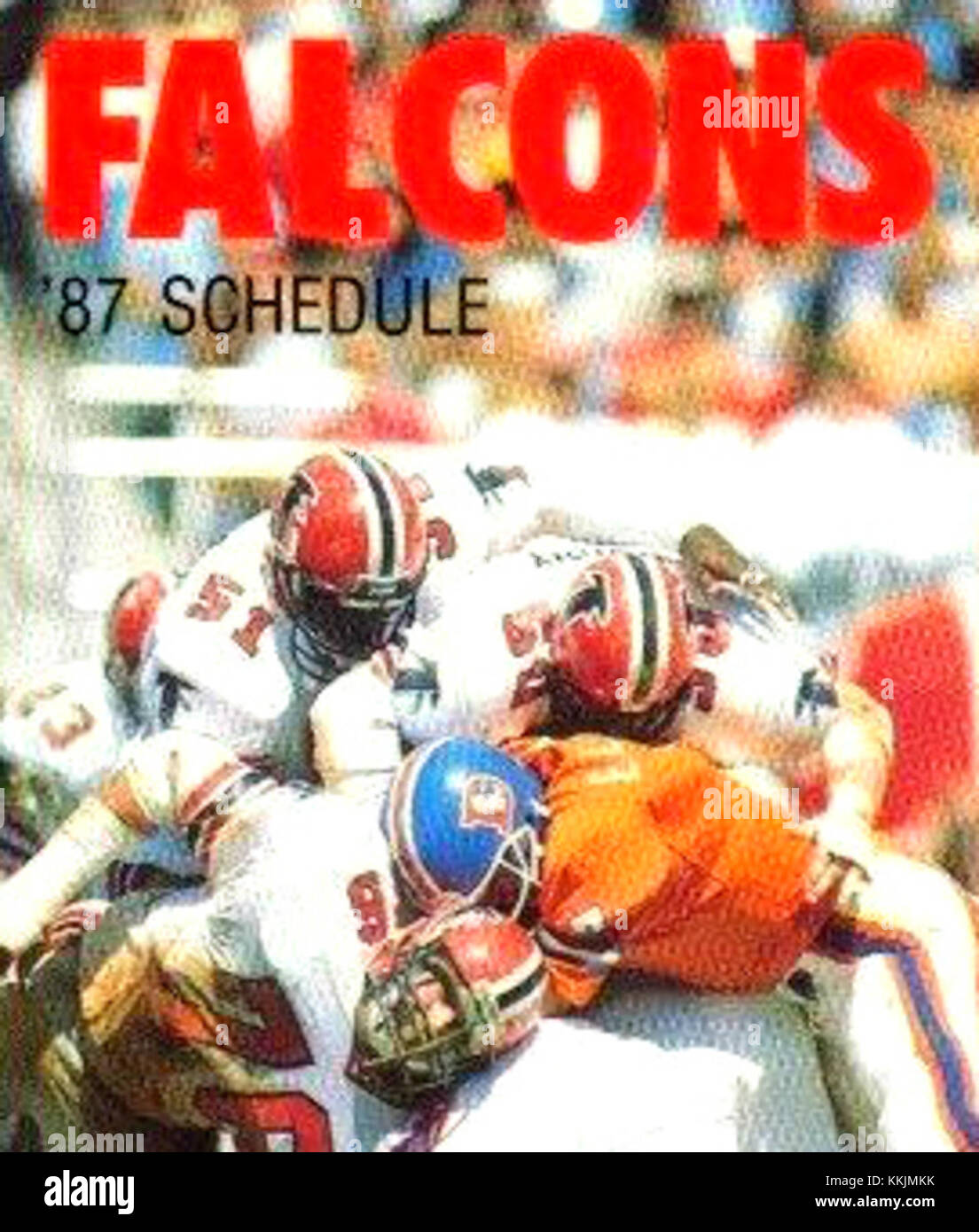 The 1987 Atlanta Falcons Pocket Schedule is a collectible item ...