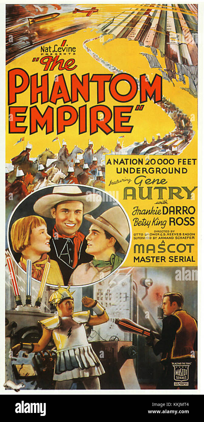 Poster of the 1935 science fiction film serial 'The Phantom Empire ...