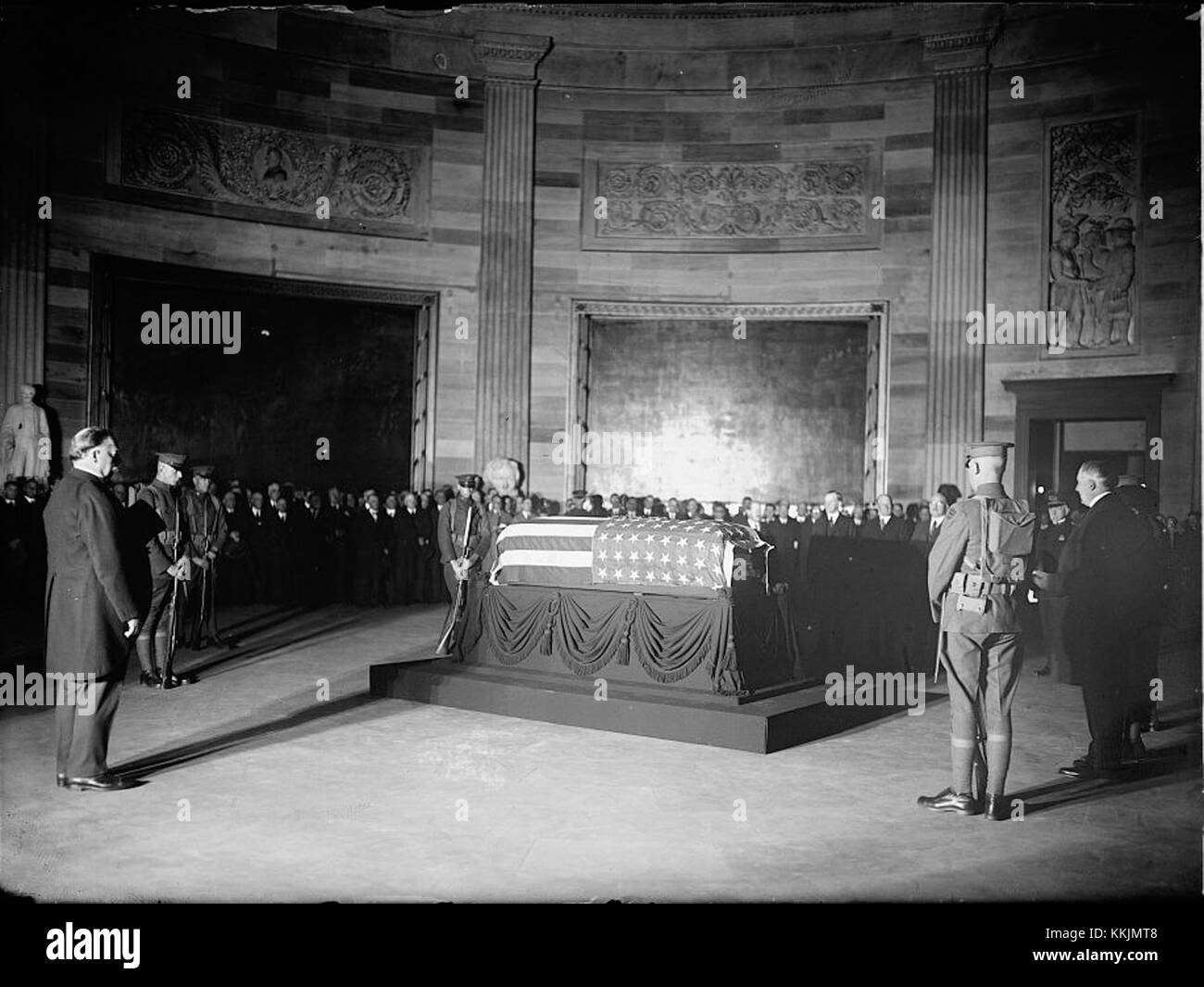 This image captures U.S. Presidents Warren G. Harding and William ...