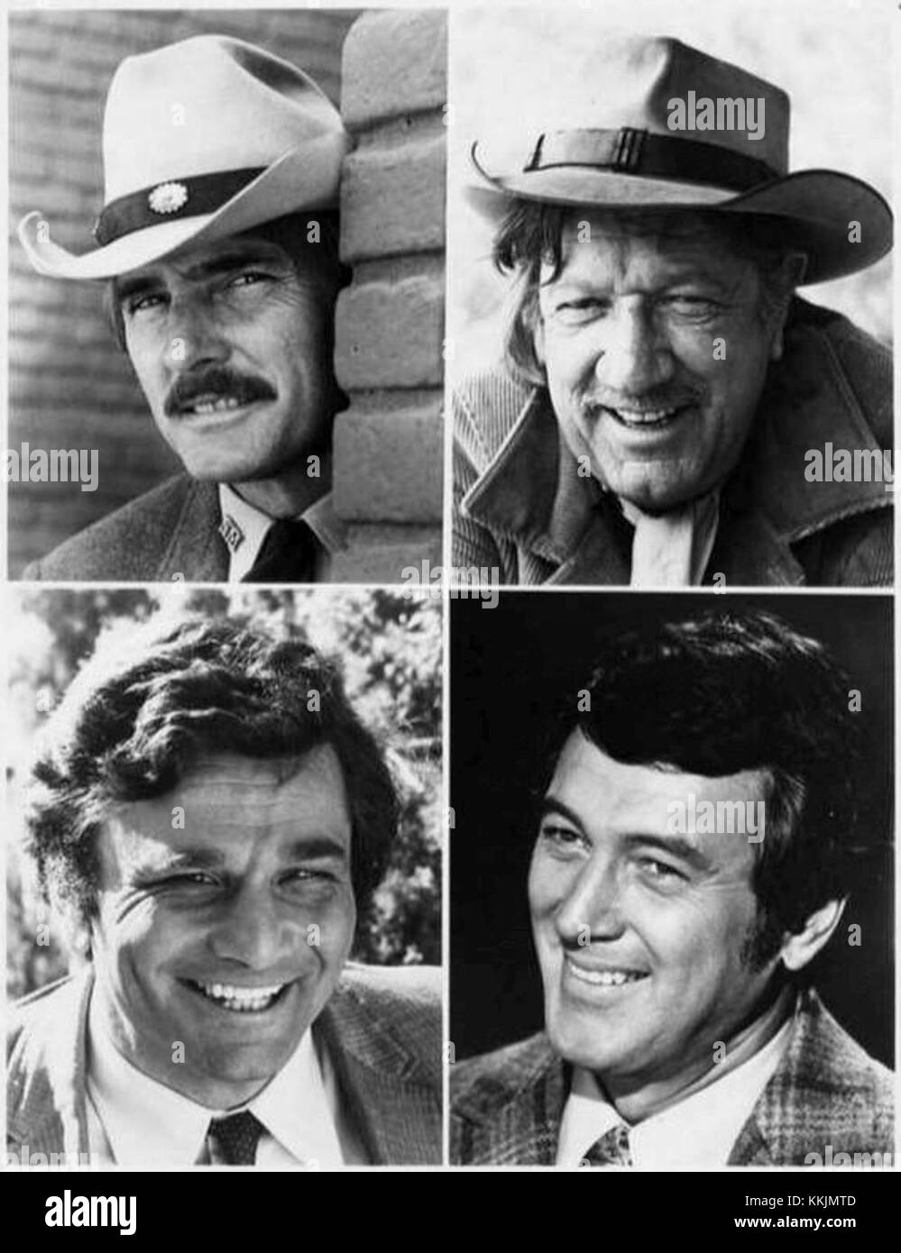 This image features the stars of the NBC Mystery Movie series from 1975 ...