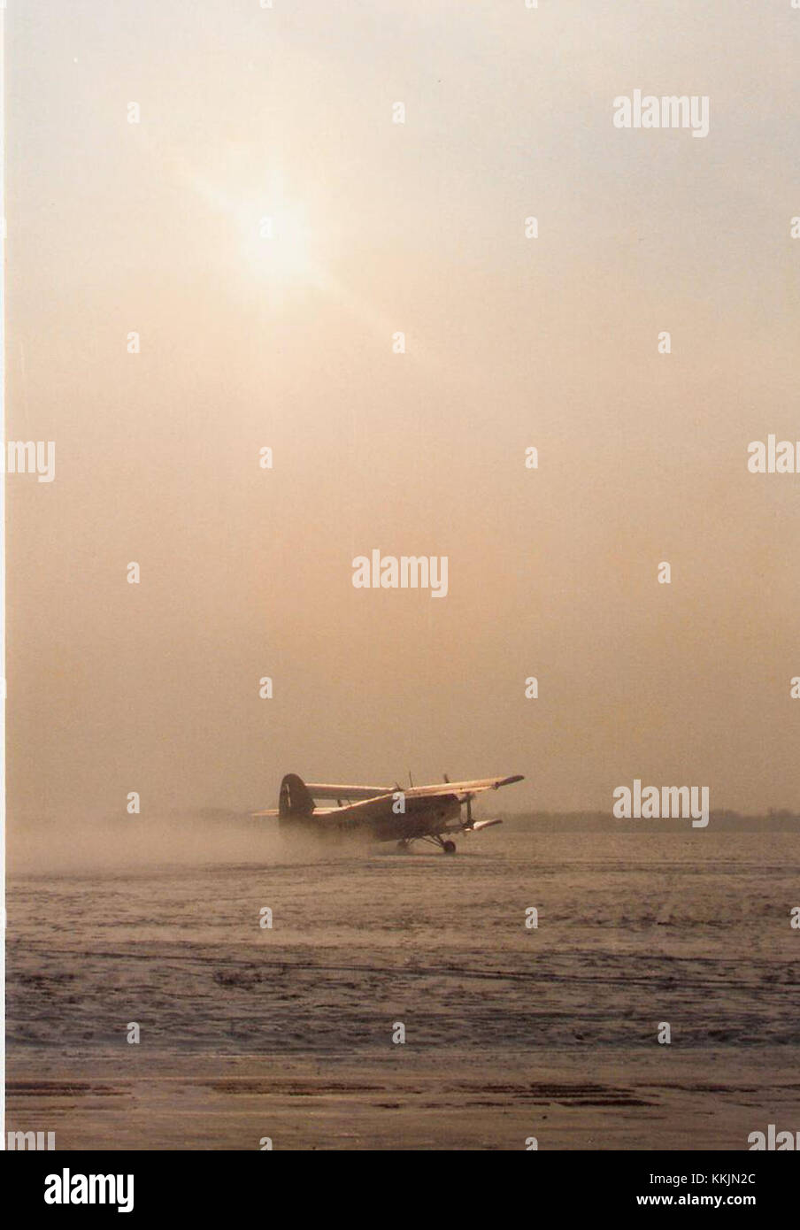 The Antonov An-2 SP-ANW, a versatile biplane, is seen at Gliwice ...