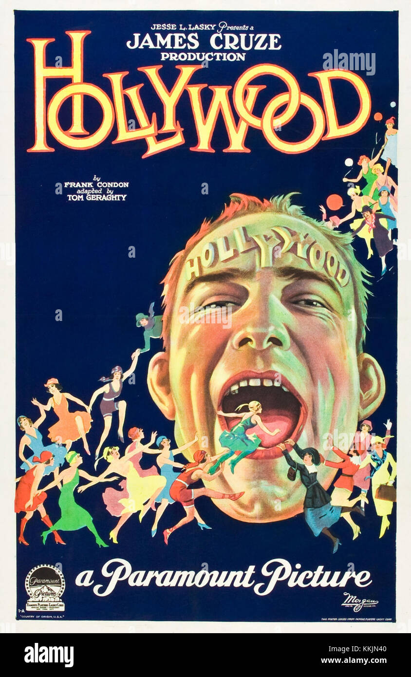 This 1923 poster for Hollywood captures the glamour and allure of early ...