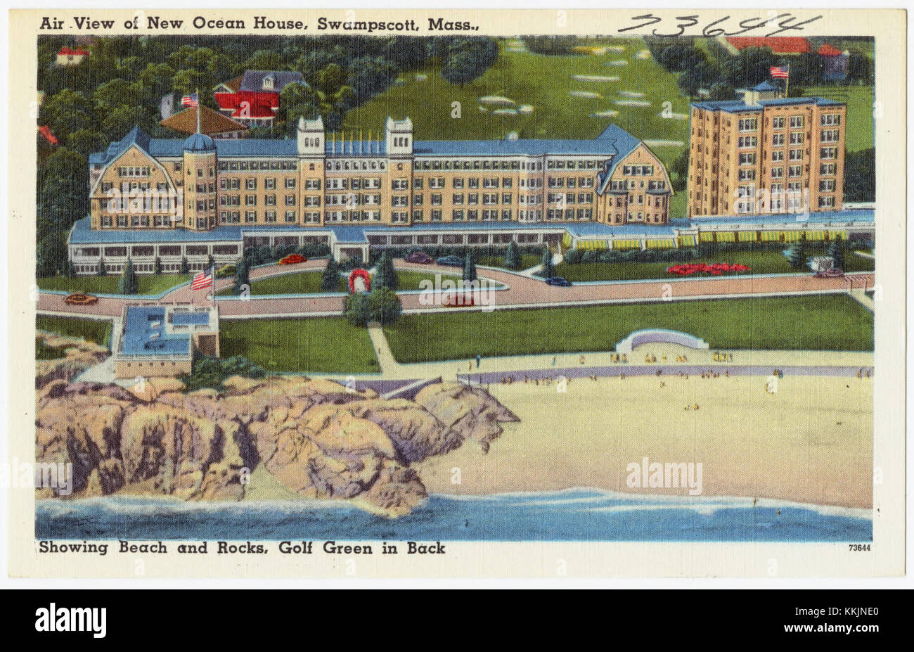 This aerial view shows the newly built Ocean House in Swampscott ...