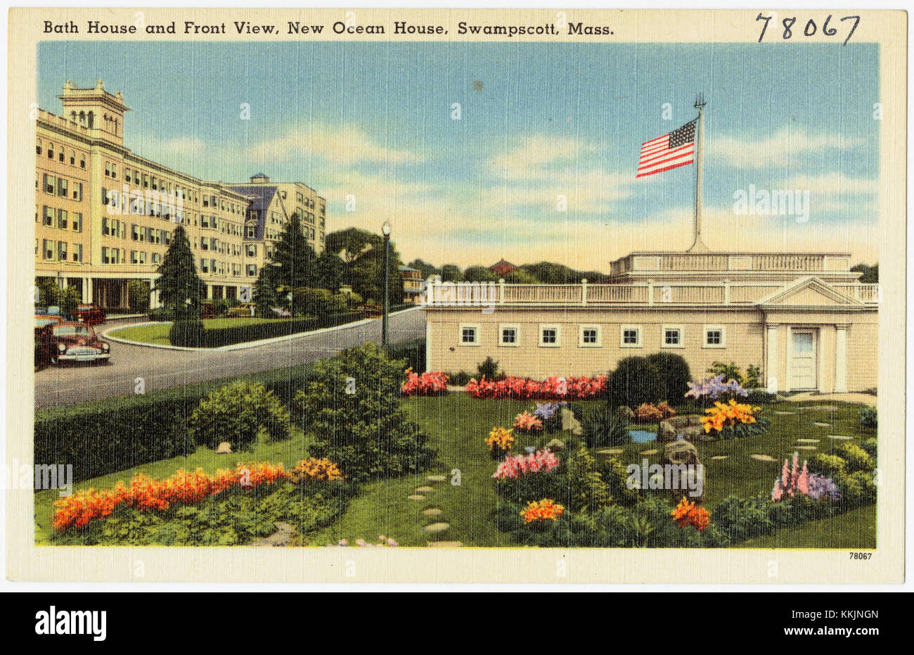 Postcard depicting the New Ocean House in Swampscott, Massachusetts ...