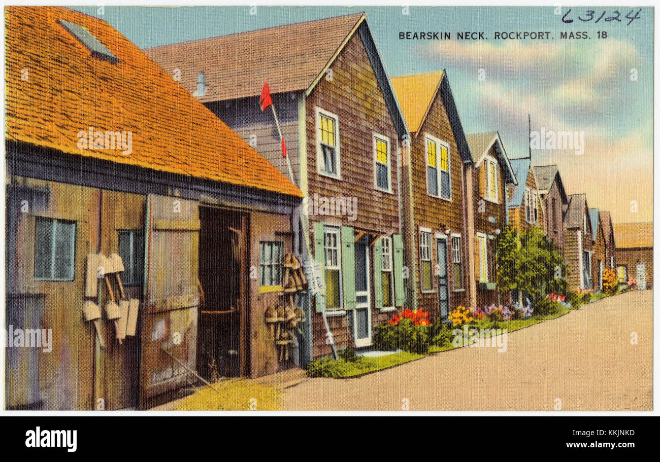 Bearskin Neck in Rockport, Massachusetts, is a scenic area known for ...