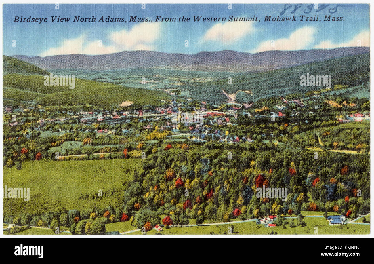 A bird's-eye view of North Adams, Massachusetts, taken from the Western ...